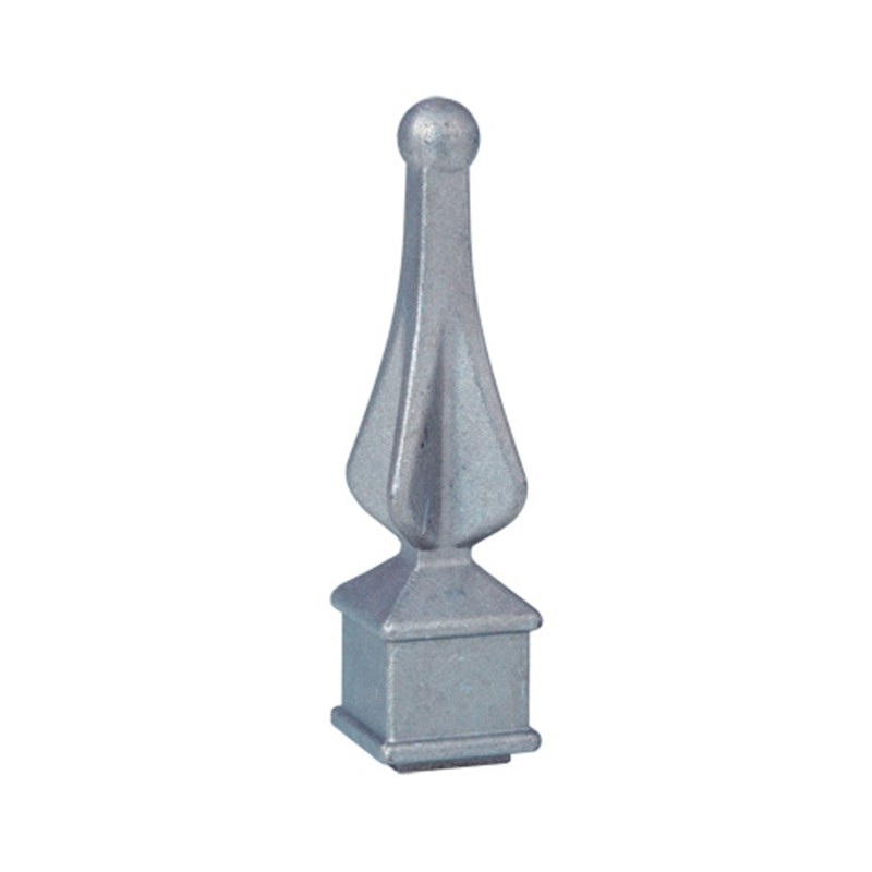 Nationwide 1" Quad Slip-On Finial with Milled Metal Finish - NW245-MI