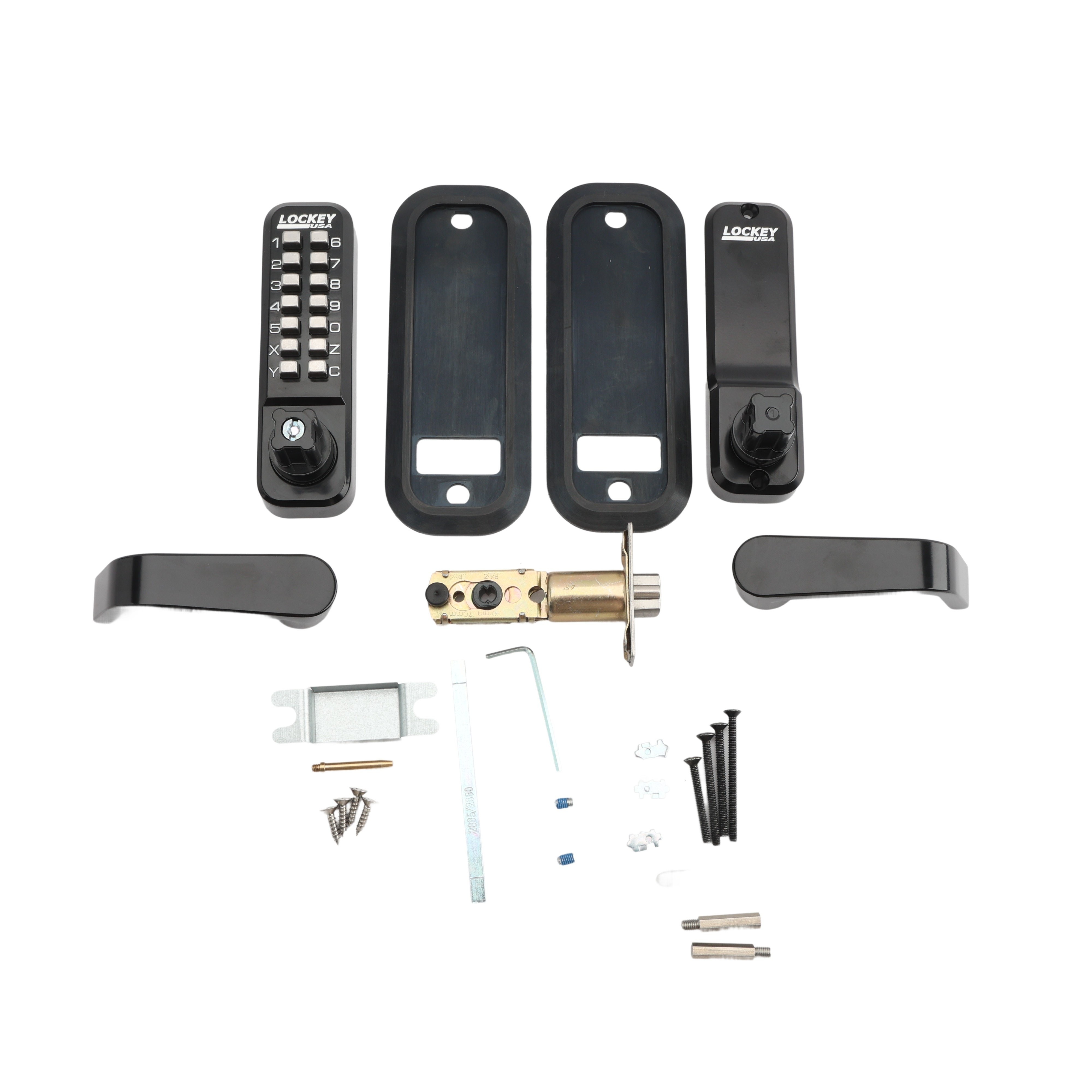 Lockey 2835 Mechanical Keyless Lever Lock with Passage Function (Jet ...