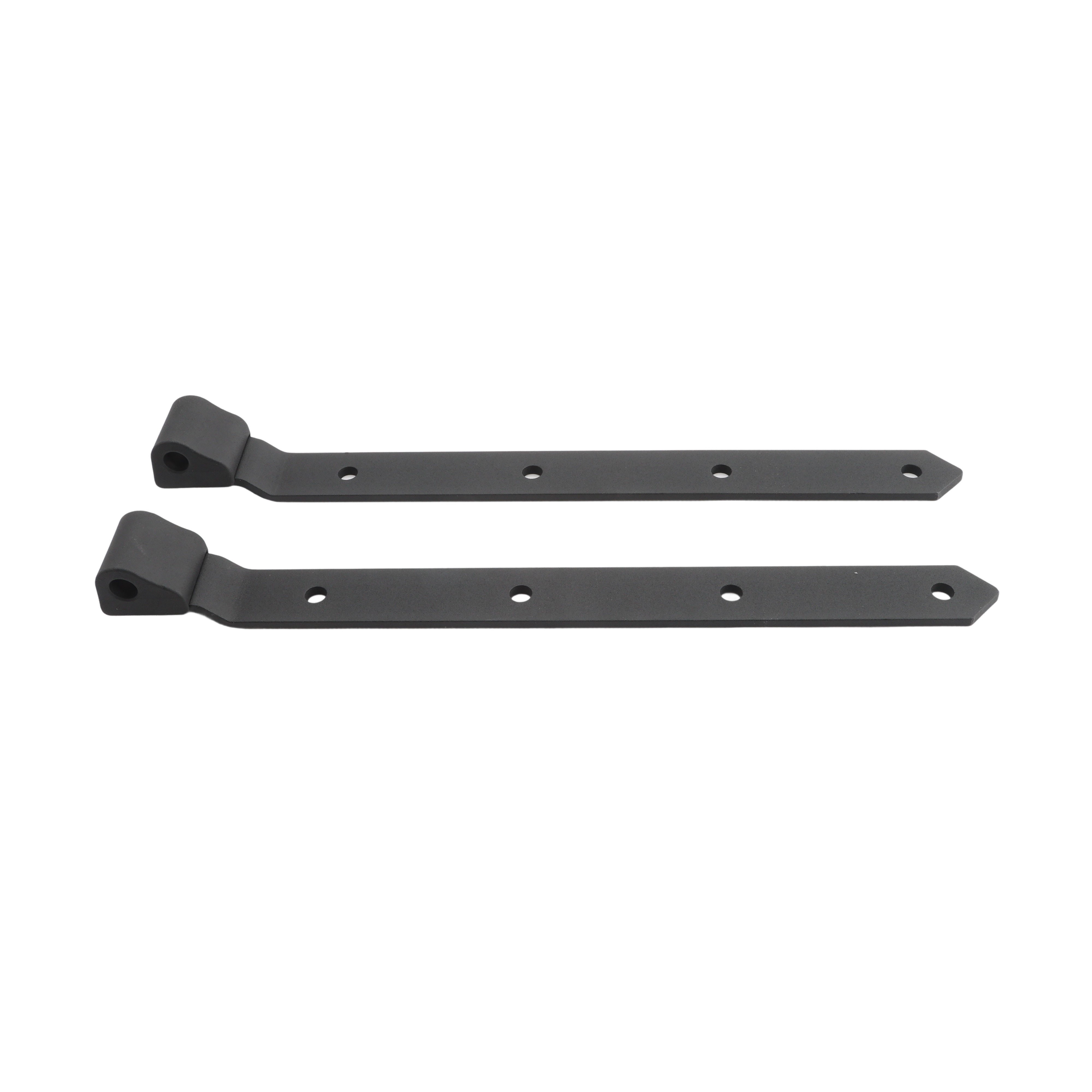 Locinox Hot-Dip Galvanized 180° Strap Hinge for Wood Gates (Black) (17 ...