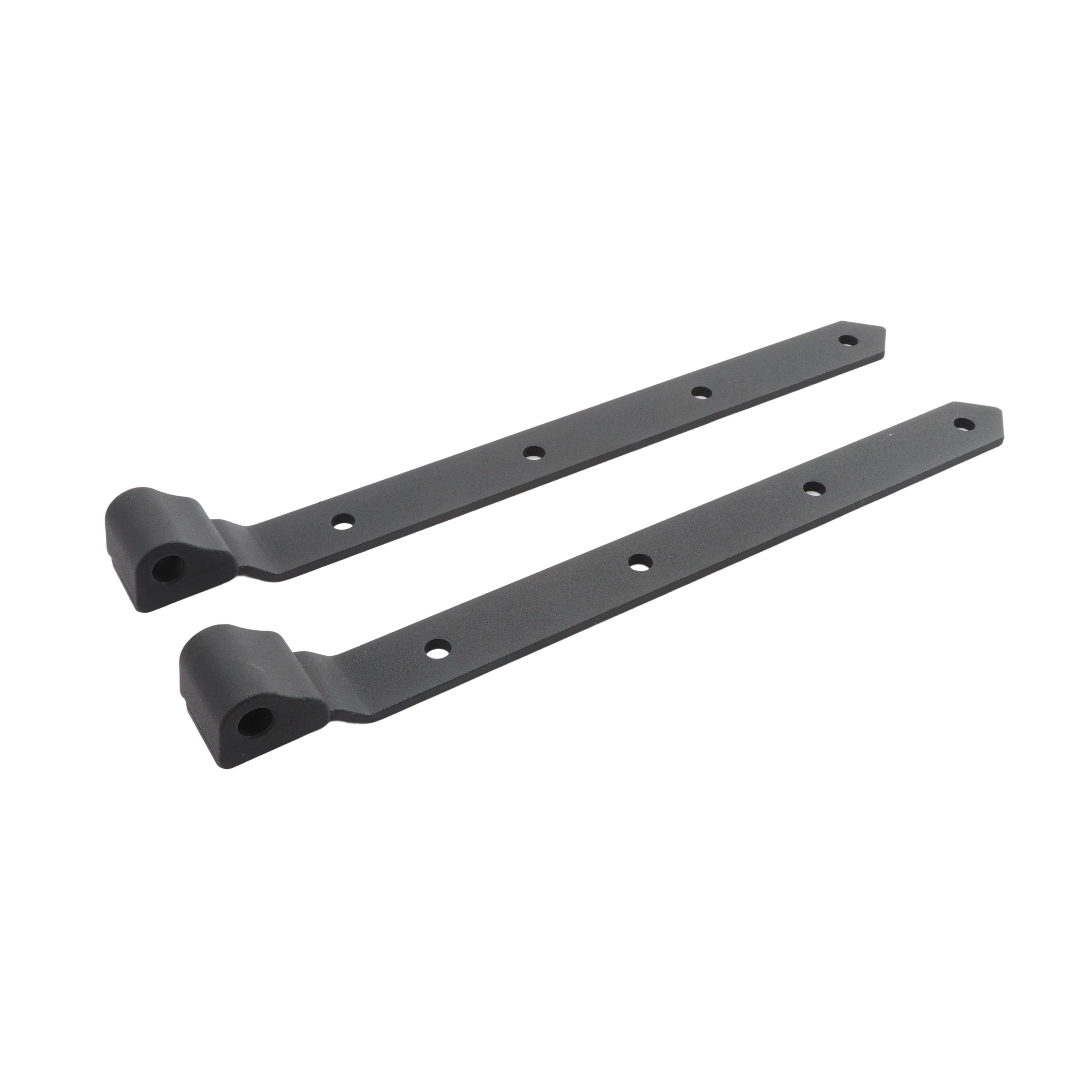 Locinox Hot-Dip Galvanized 180° Strap Hinge for Wood Gates (Black) (17 ...