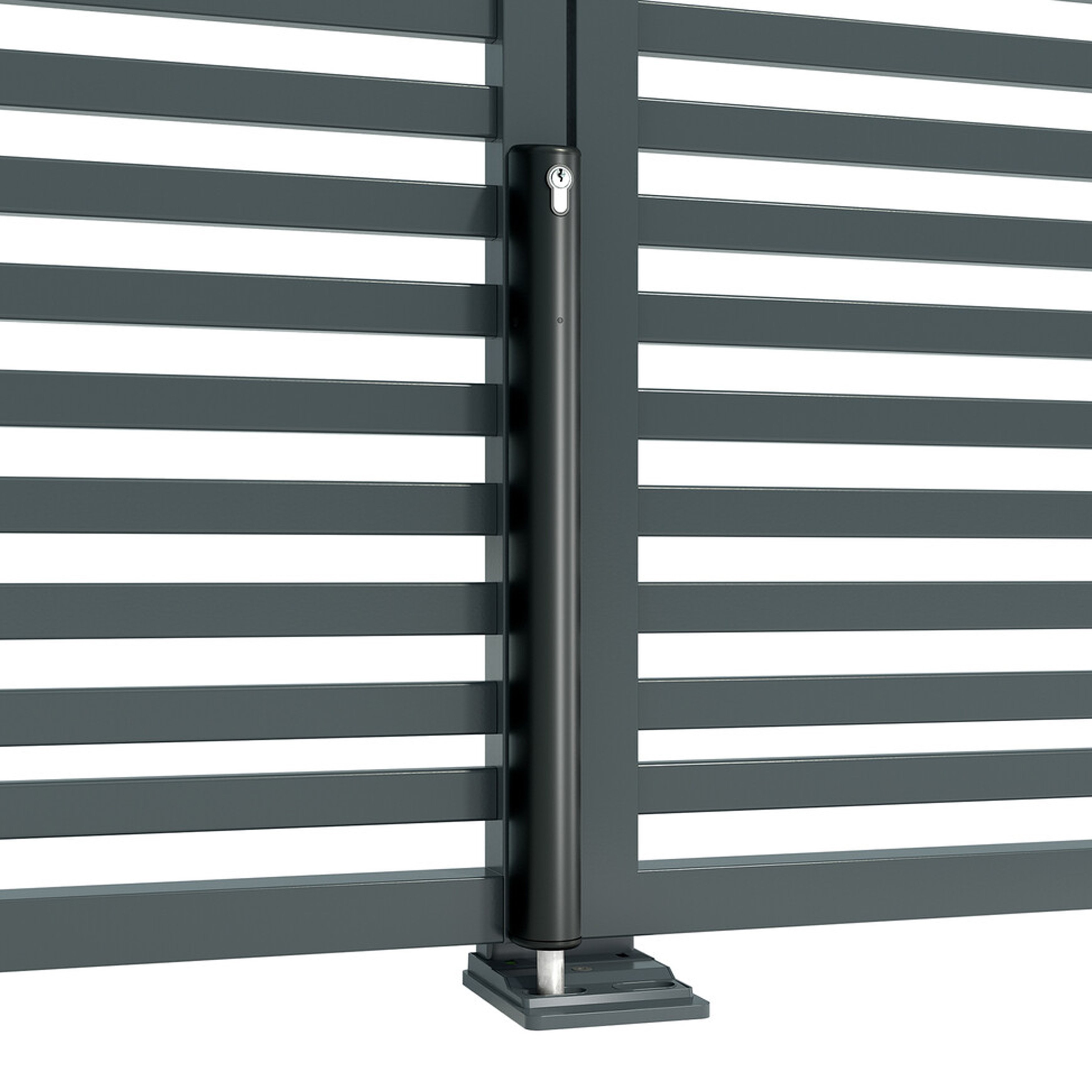 Locinox Motorized Drop Bolt Fail Close (RAL9005 Black) - ELECTRADROP-E-9005