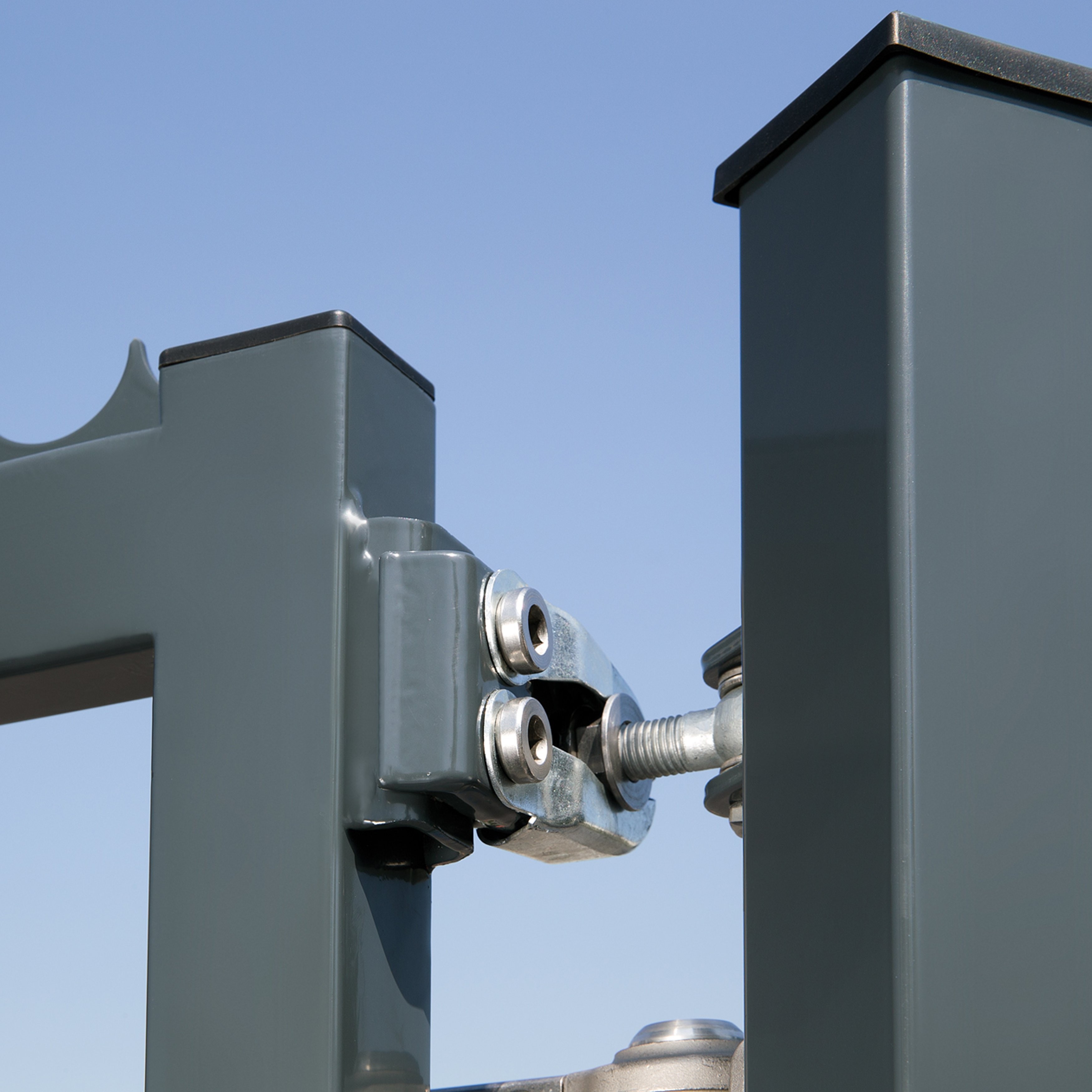 Locinox 4-Way Adjustable Vandal-Proof 180° Hinge with Gate Claw and M16 ...