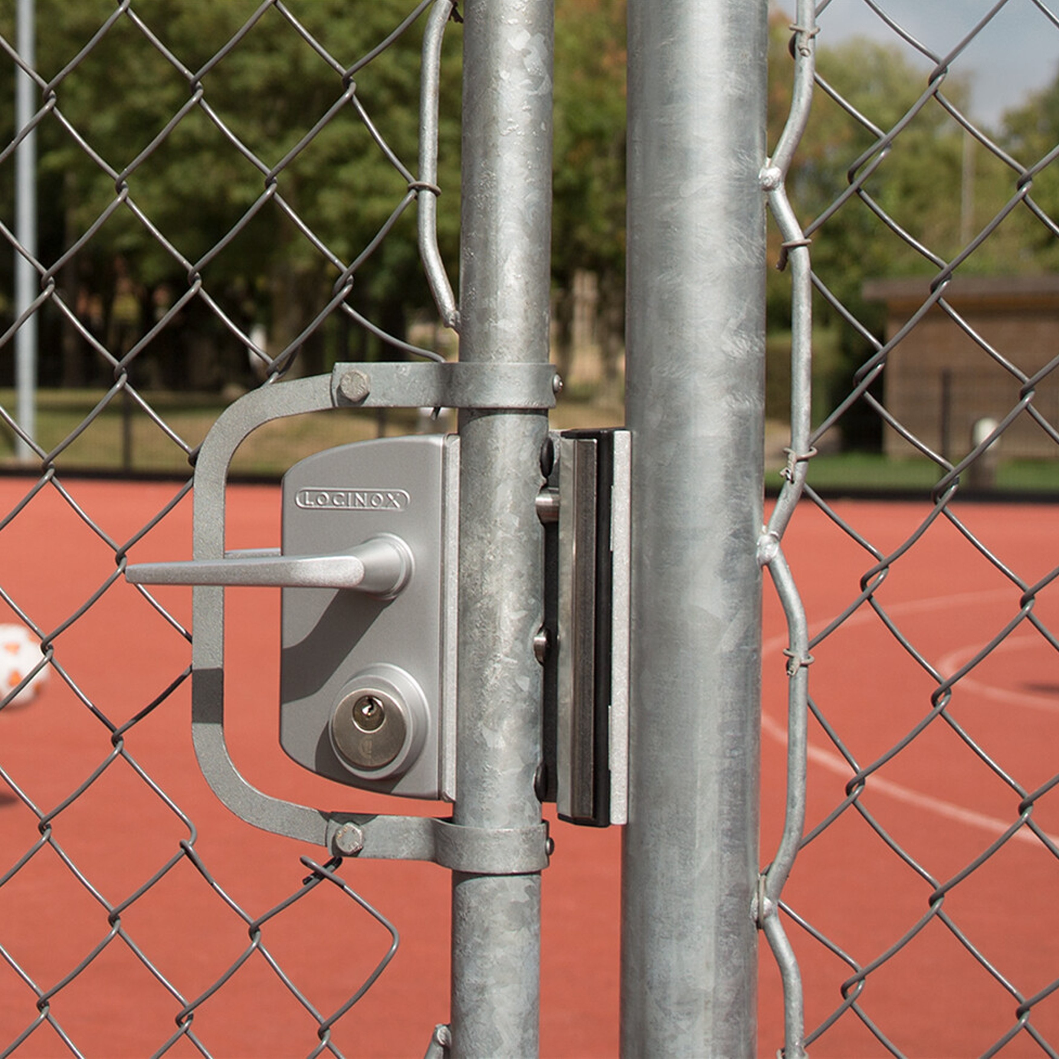 Locinox Surface-Mounted US Mortise Cylinder Gate Lock with Aluminum ...