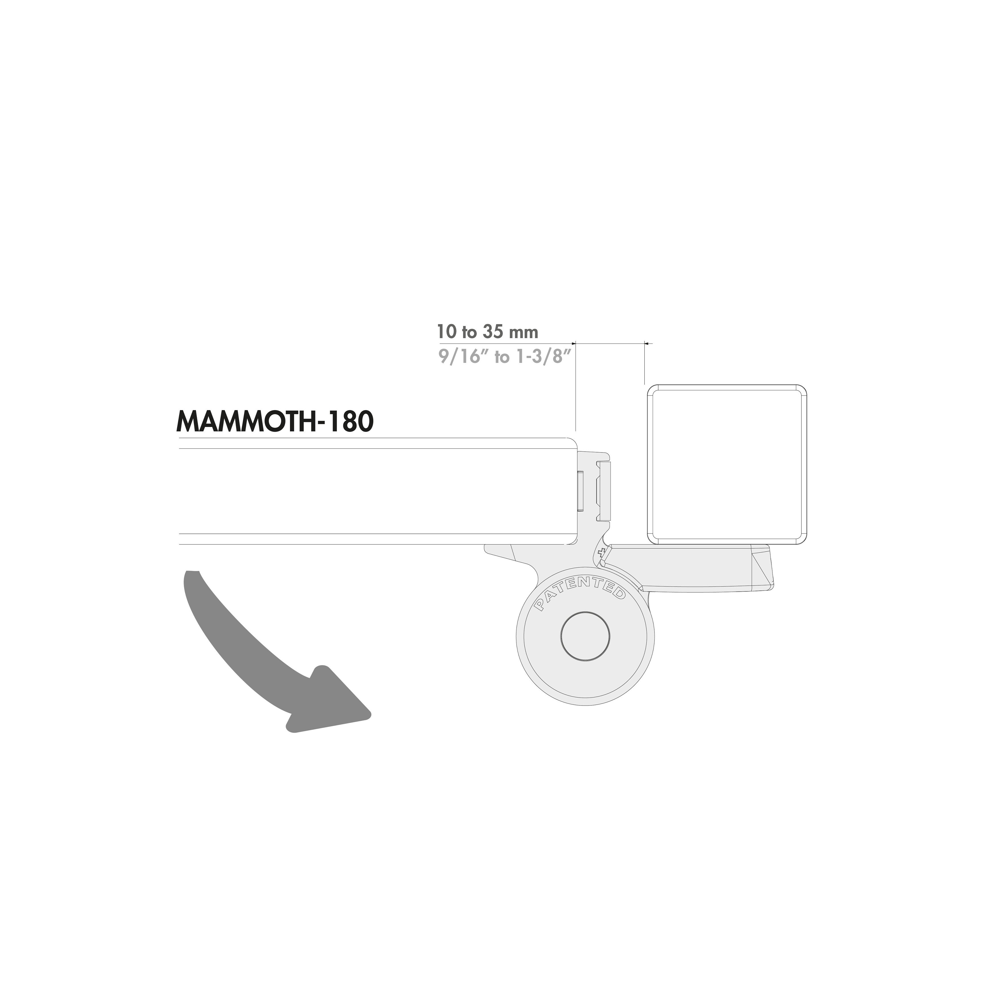 Locinox Mammoth 180° Hydraulic Gate Closer and Hinge (330lbs Capacity ...