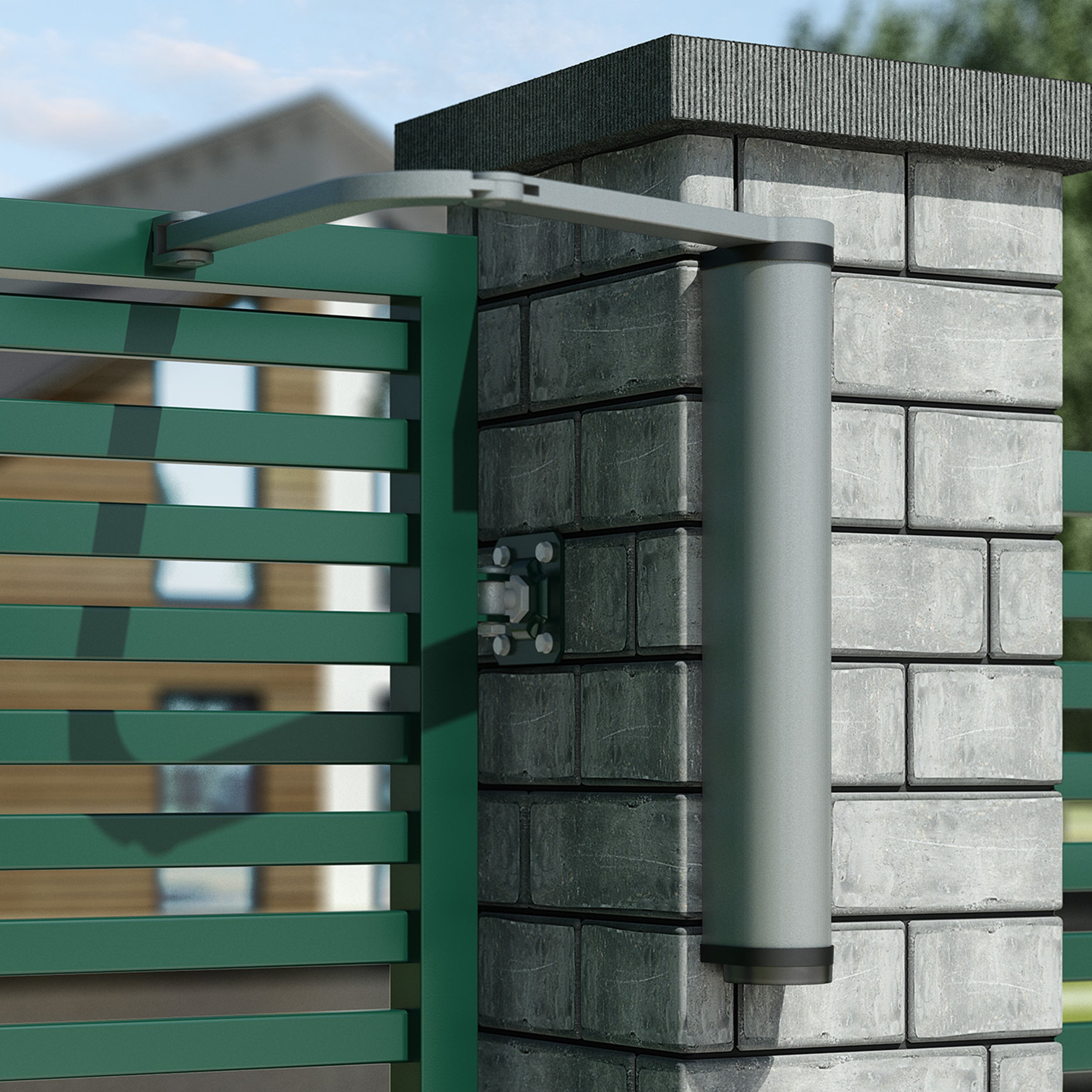 Locinox Venus Motorized Gate Closer with Articulated Arm for Pedestrian ...