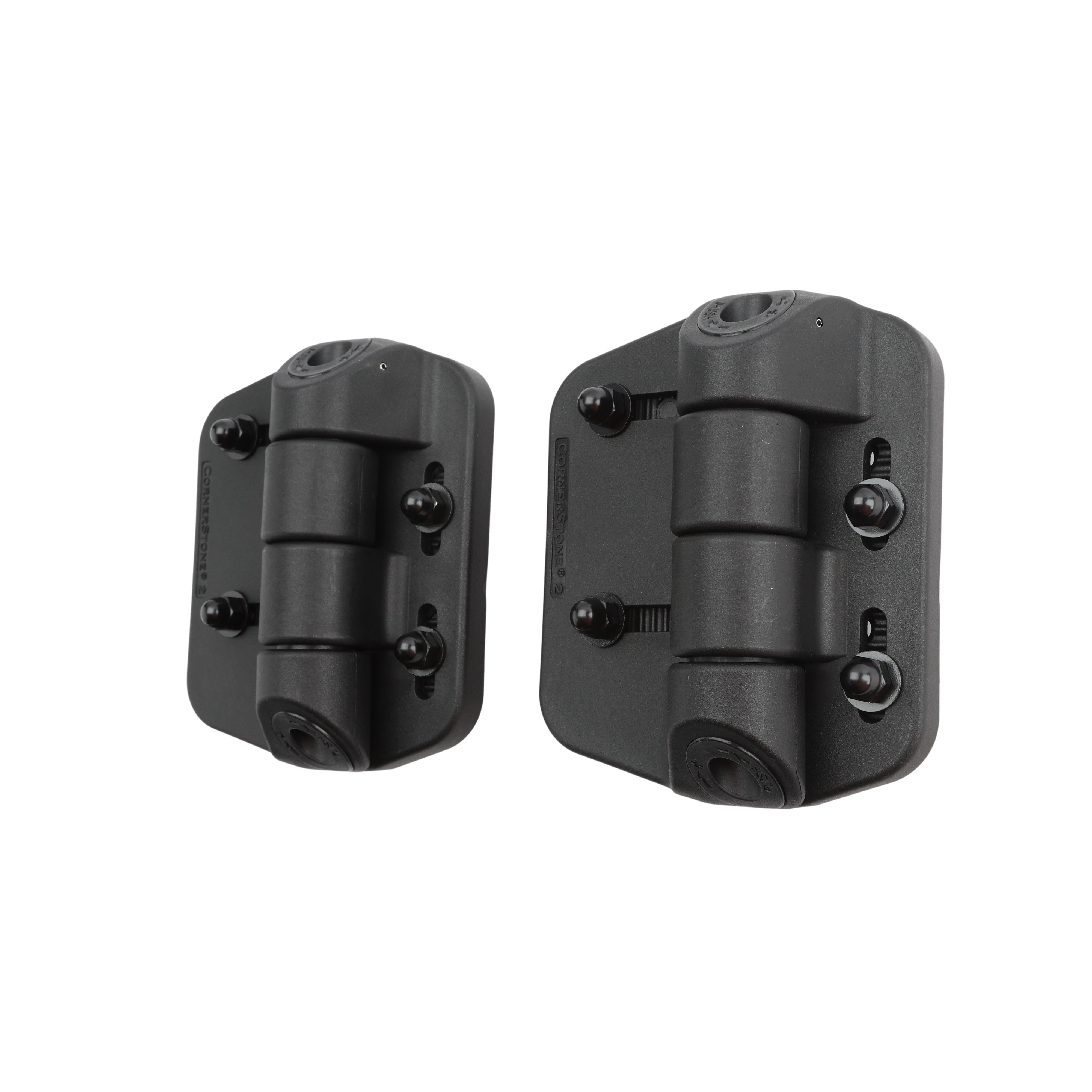 Nationwide Cornerstone 2 Square Post Fully Adjustable Gate Hinge Pair ...