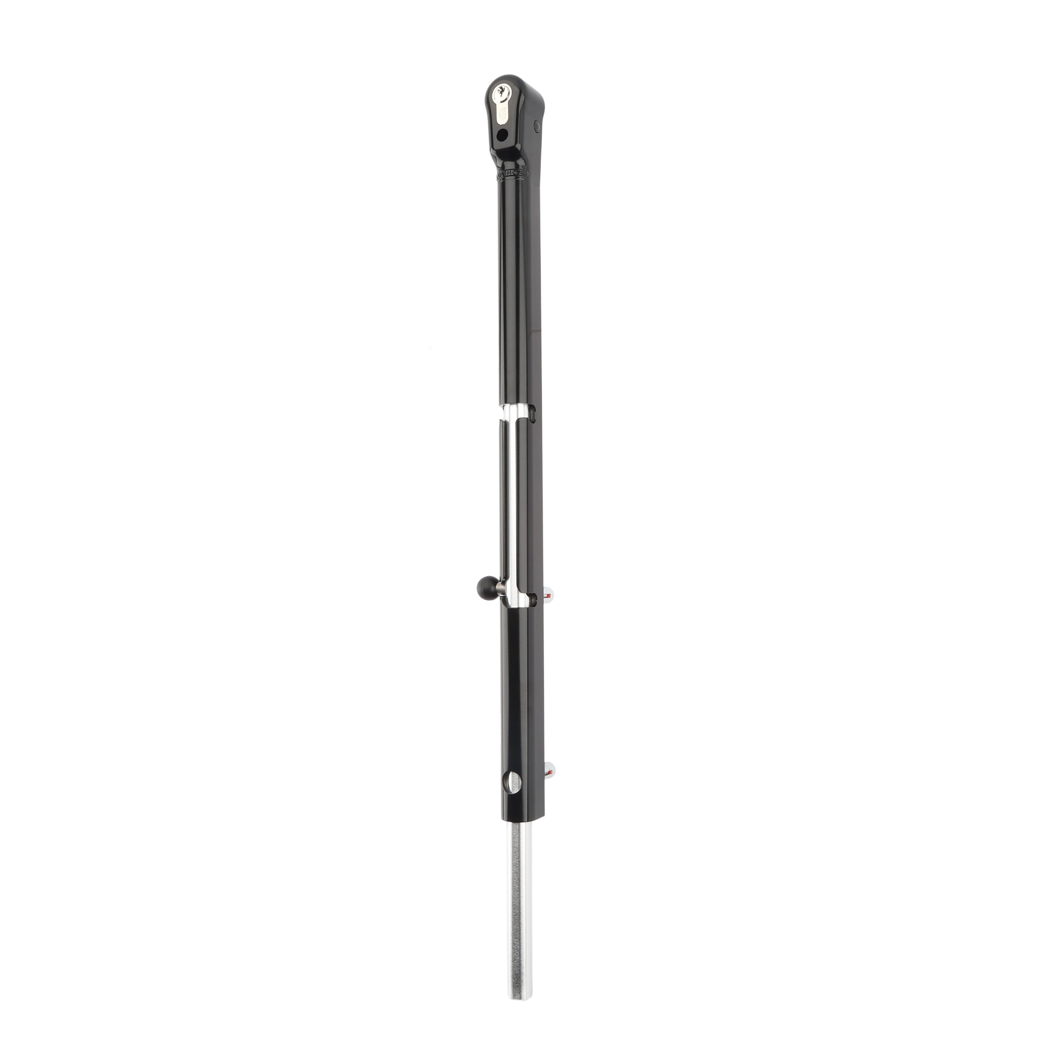 Locinox Key Lockable Drop Bolt (RAL9005 Black) - KEYDROP-9005