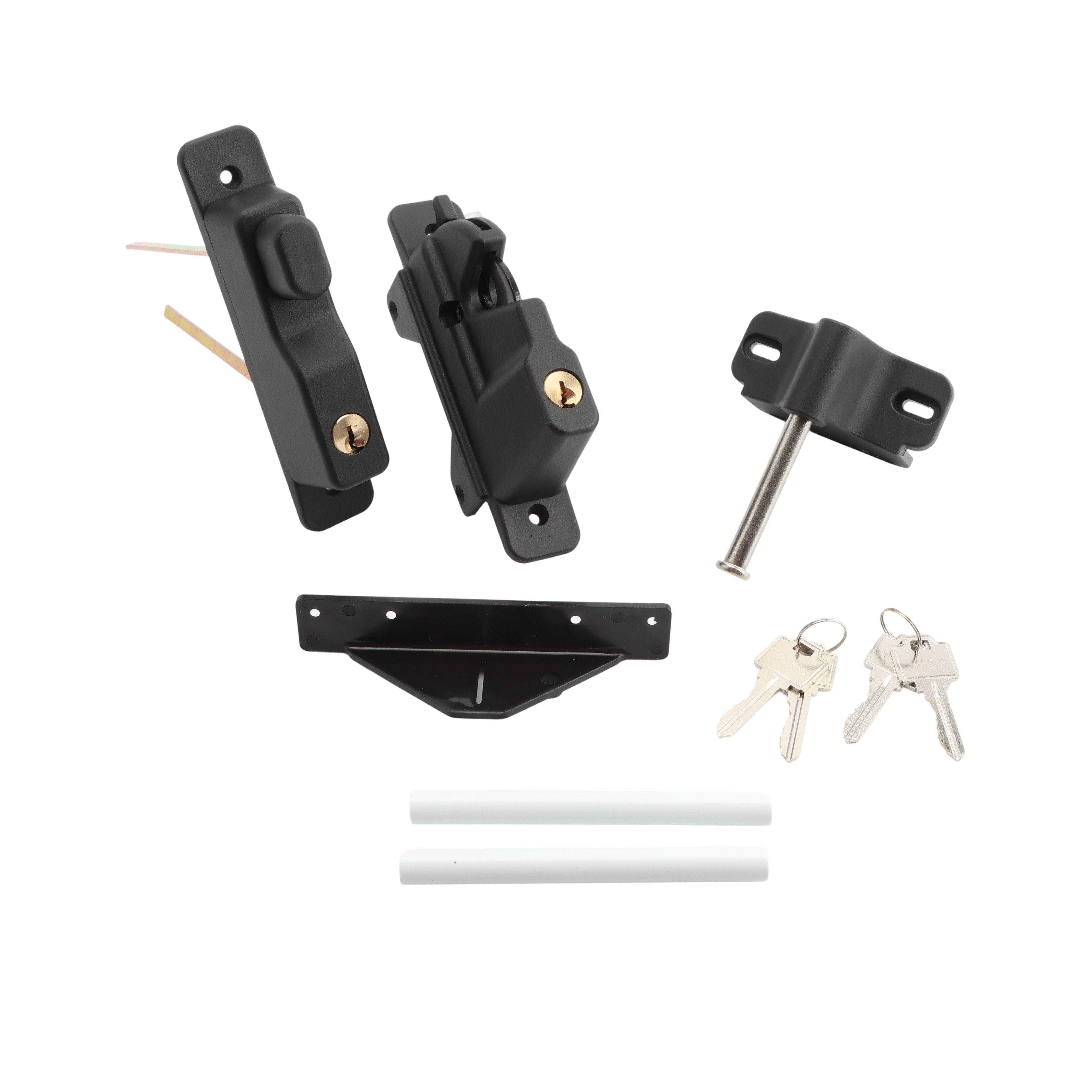 Nationwide Keystone 2 Dual Sided 6-Pin Lockable Nylon Gate Latch for ...