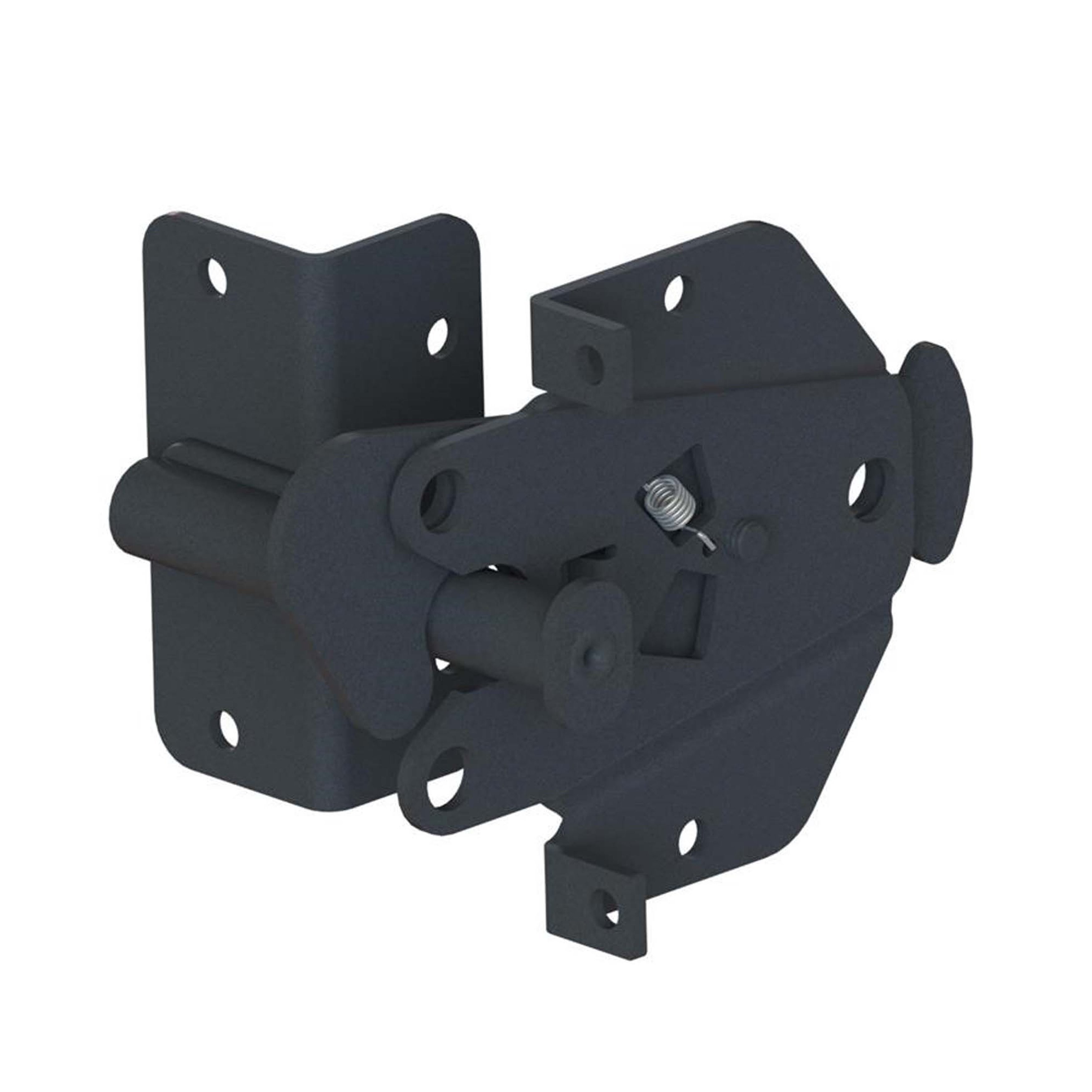 Nationwide Hidden Spring Latch For 1 1/4" - 2 1/2" Gate Frames (Black ...